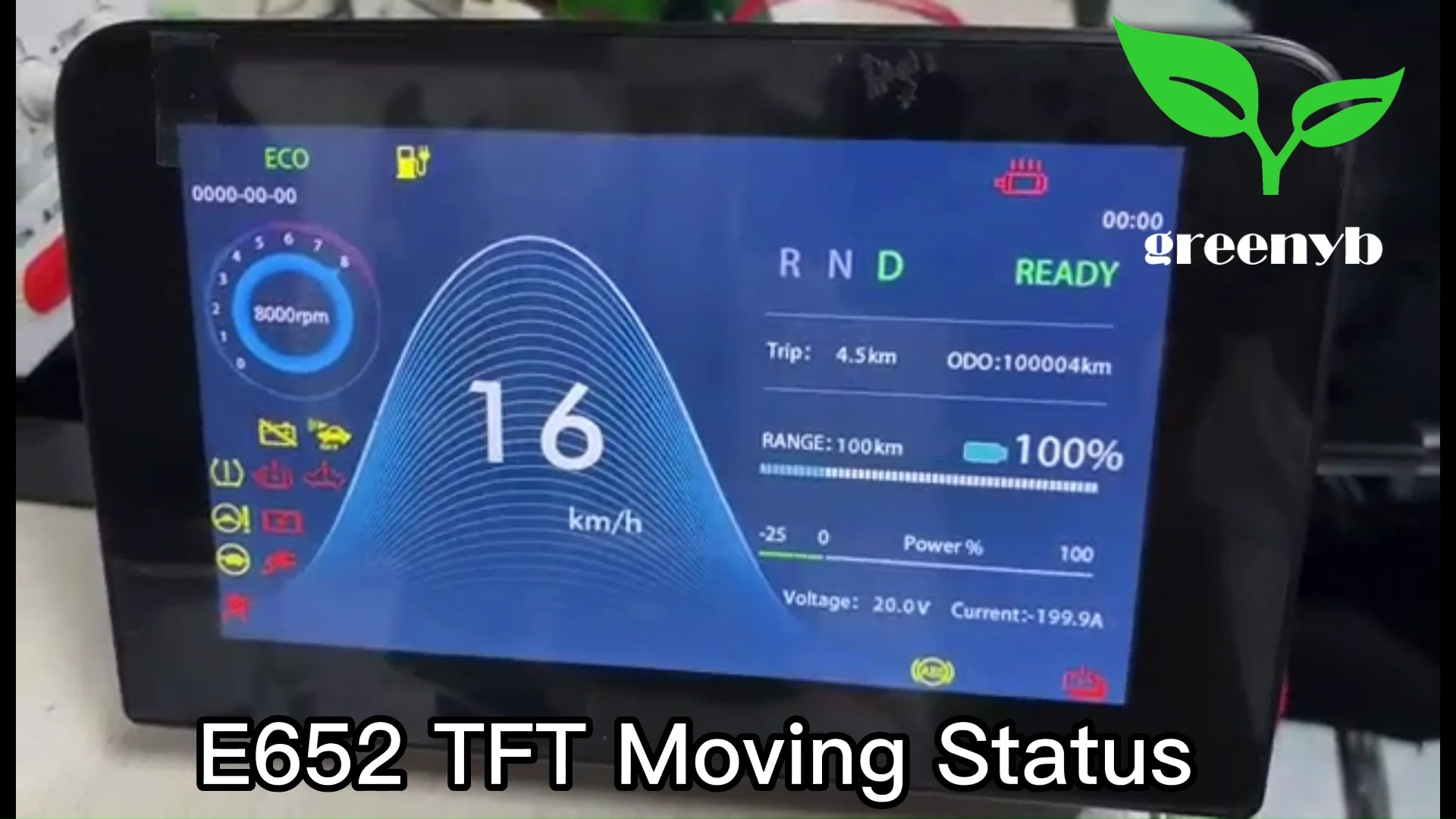 E652 7 Inch Tft Display Car Speedometer Digital Car Dashboard Electric ...