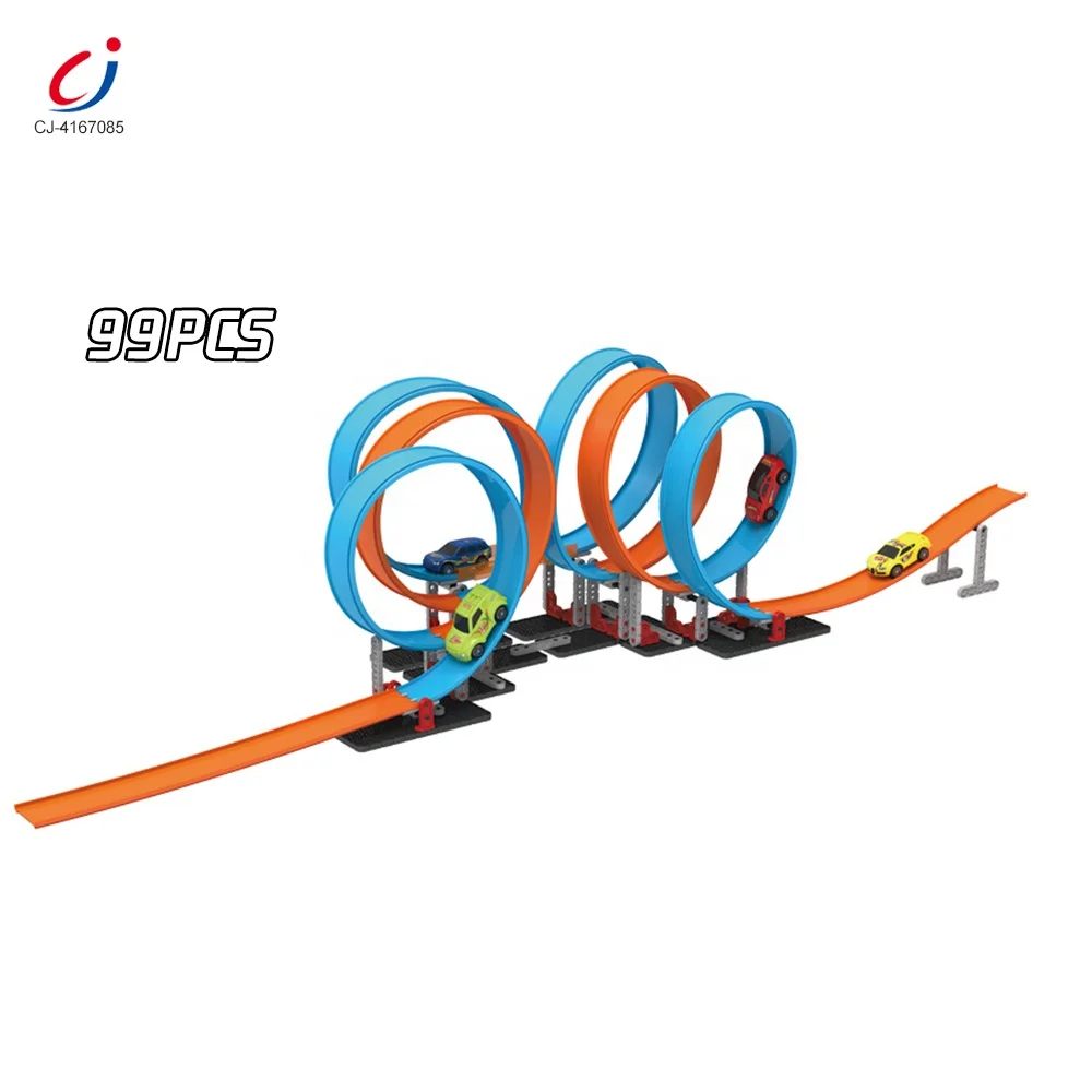 Chengji anti gravity race car track toy kids diy assembly 3d magnetic ...