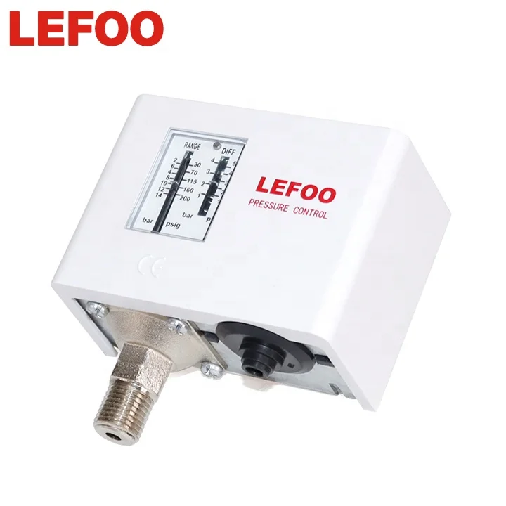 LEFOO Water air Compressor Pressure Switch Adjustable Pressure Cut off ...