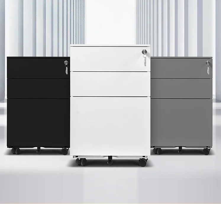 Under Desk Steel Mobile Pedestal Universal Container Store Office Metal ...