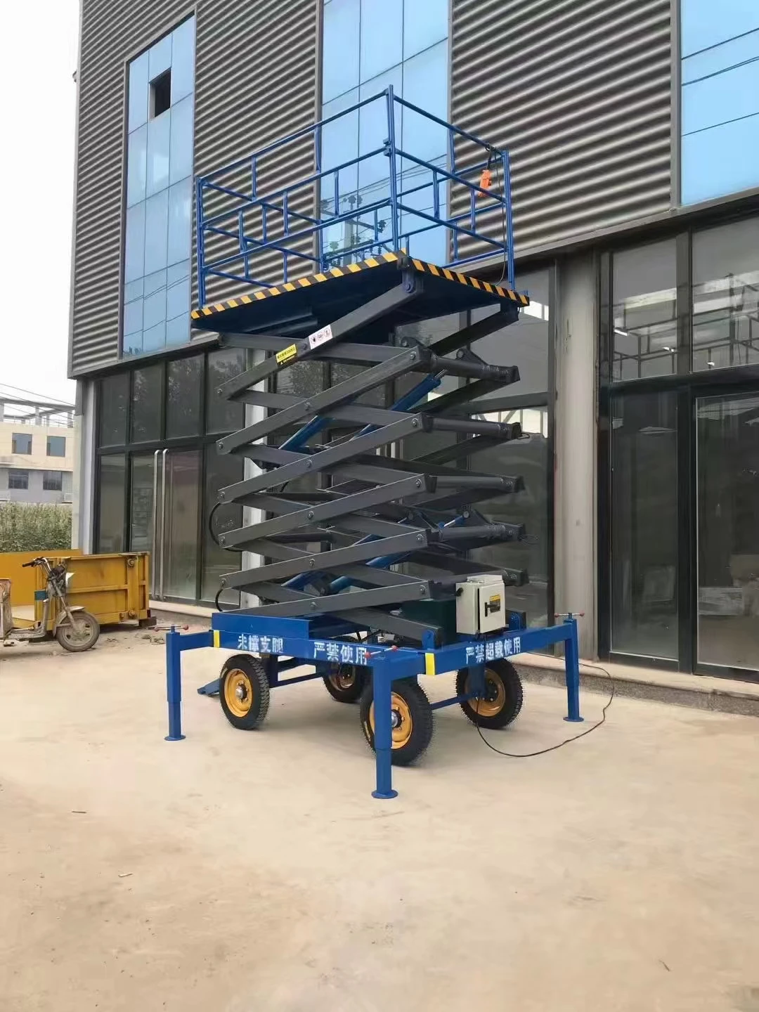 Motorcycle Work Platform - Hinged Platform for Elevator