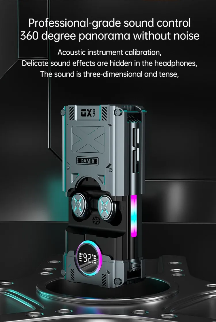 DX-07 Gaming Earphones - Long Battery Life & Wireless Sound