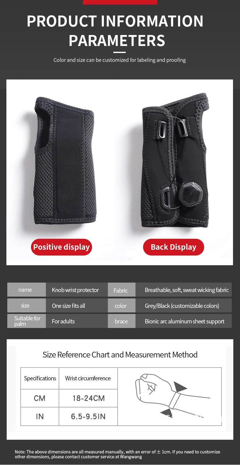 Kopus Custom Breathable Adjustable Comfortable Wrist Brace Splint for ...