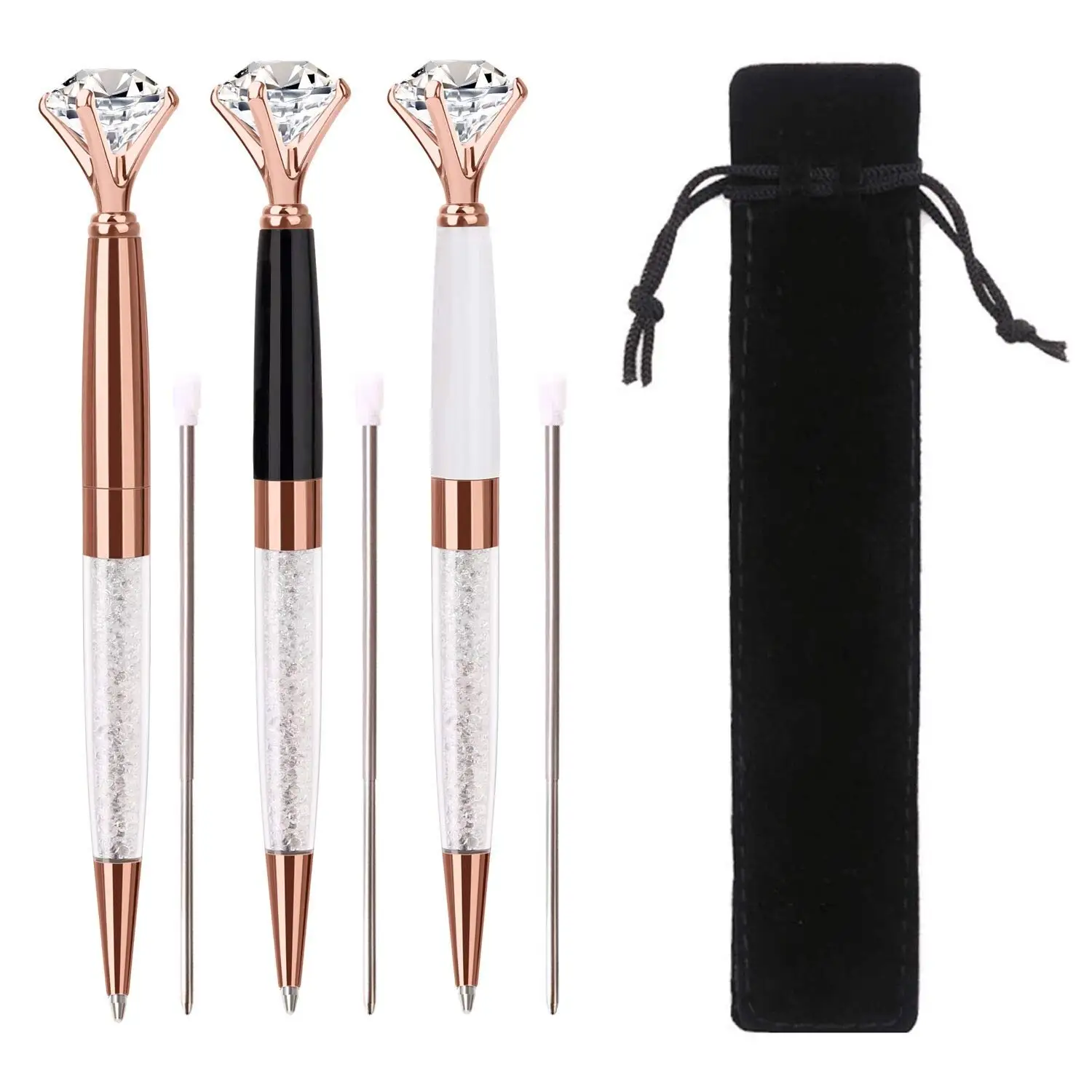 Big Crystal Diamond Tip Pens Rhinestone Pen - Buy Crystal Diamond ...
