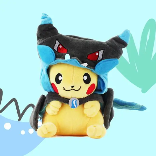 Wholesale Fire Breathing Dragon Pikachu Drag Coat Doll