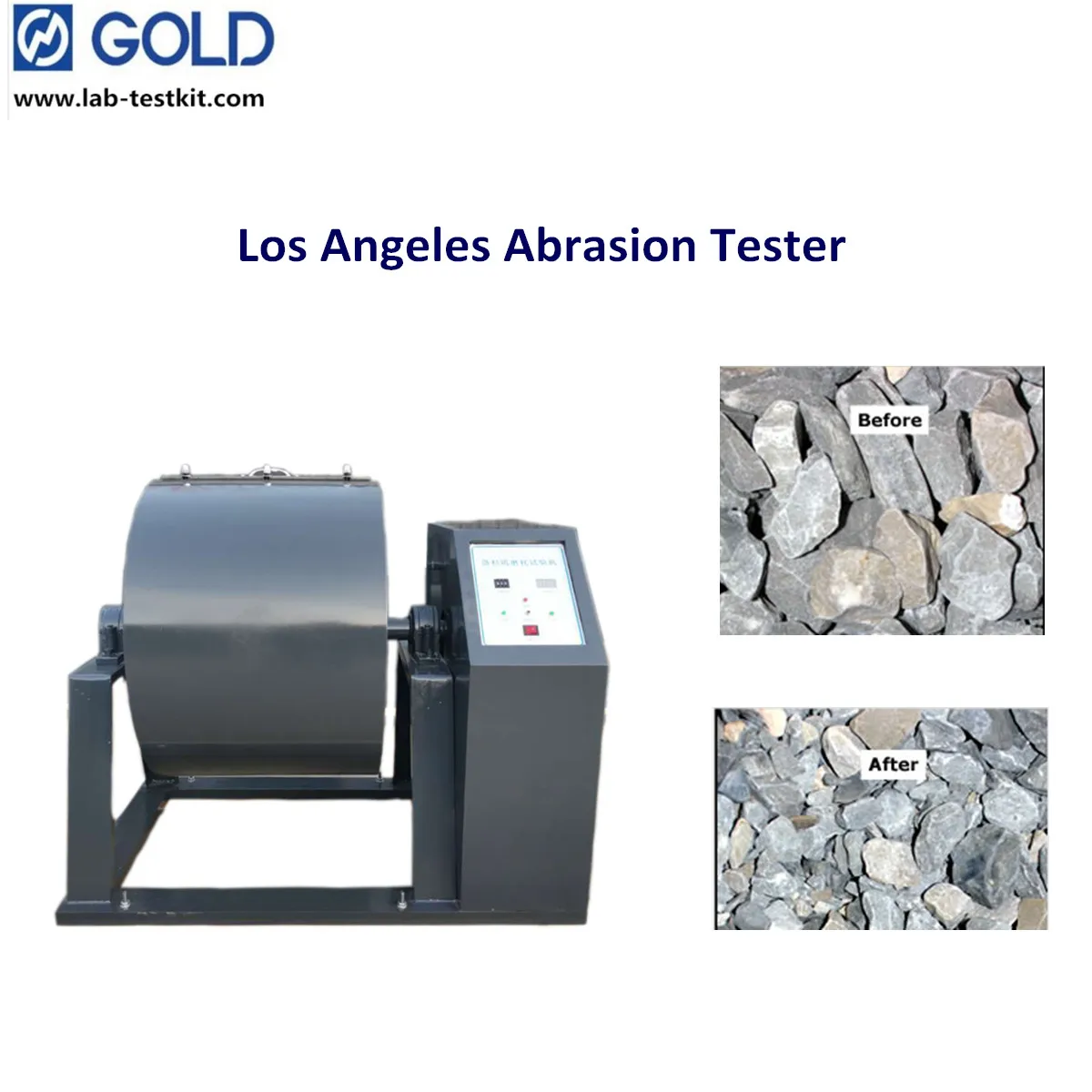 Los Angeles Abrasion Test Apparatus for Aggregate Testing