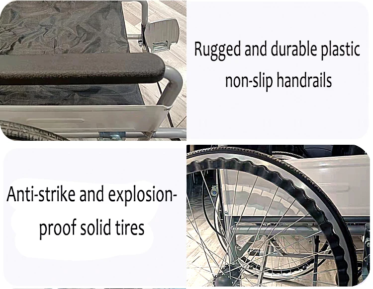 Affordable Foldable Lightweight Manual Wheelchair for Handicap Patients ...