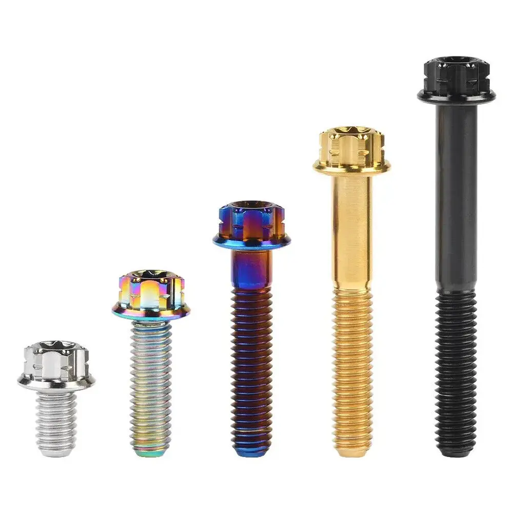 Gr5 M8 M12 M14 Titanium Bolts M5 M10 Hex Torx Socket Head Flanged ...