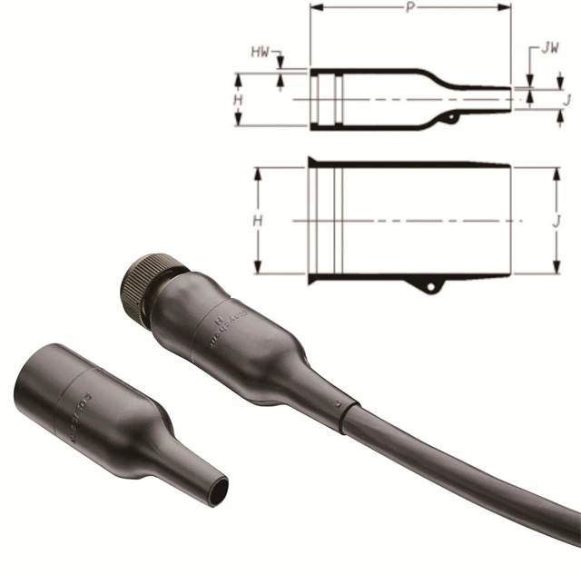 202K132 automobile wiring raychem molded heat shrink sleeve protective ...