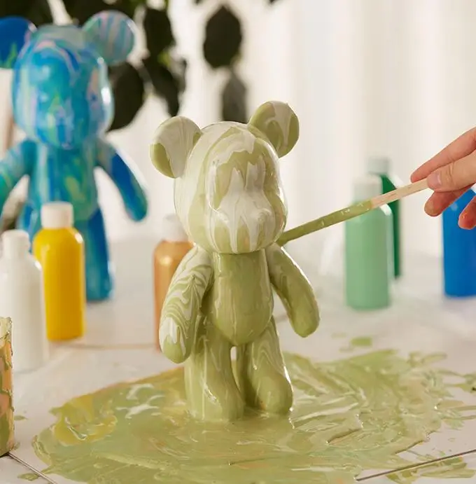 60ML 27 Colors Fluid Bear Paint - Kids DIY Liquid Pigment Dye