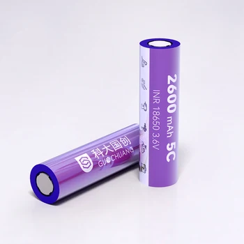 Kdgc 18650 5c 3.6v 2600mah Cylindrical 1000cycle Li-ion Batterie 3.7v ...