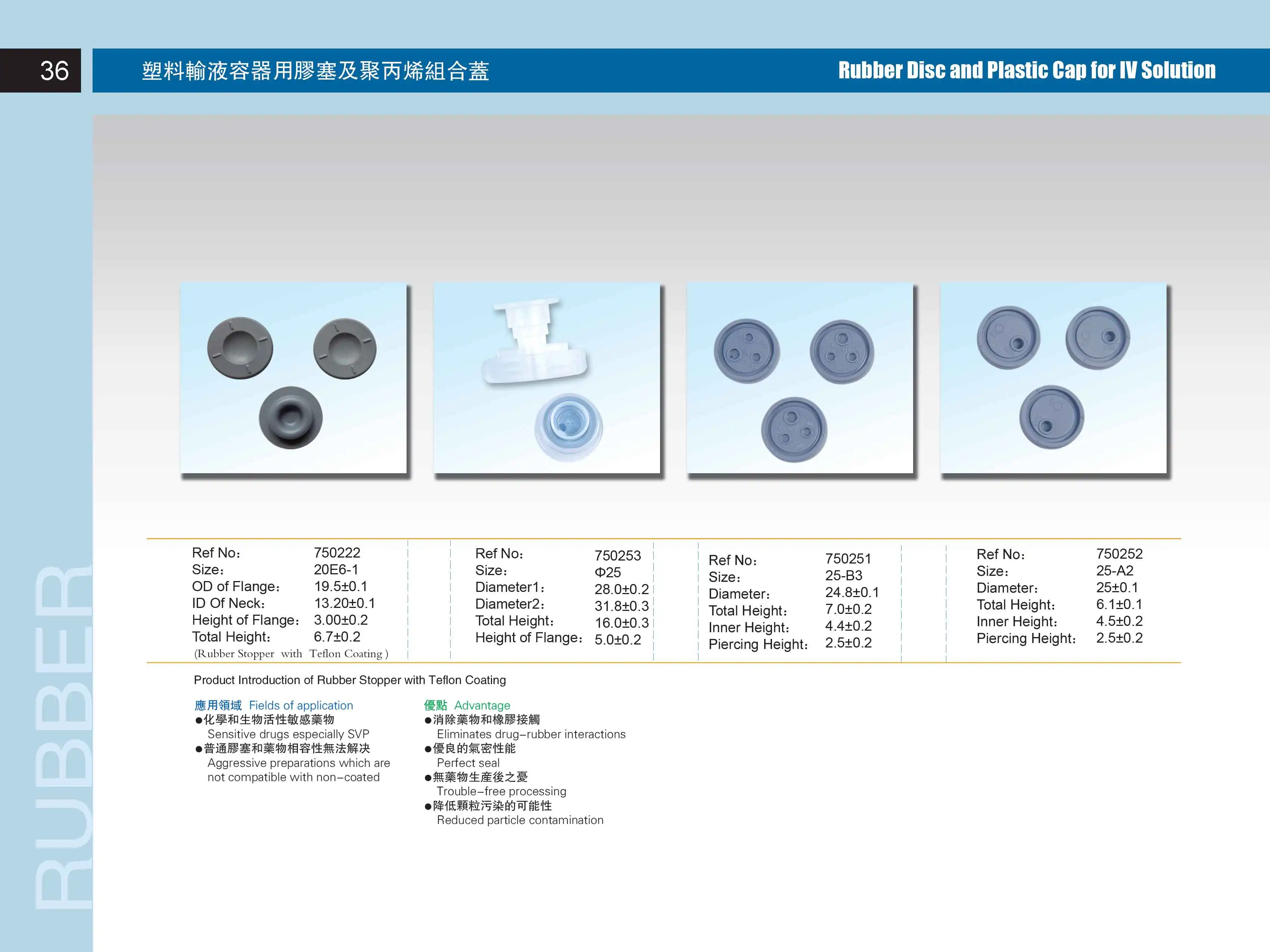 Pharmaceutical Butyl Rubber Stopper For Infusion Vials 28mm 32mm - Buy ...