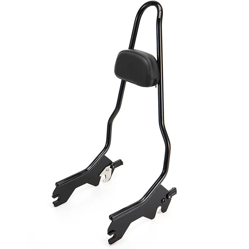 Motorcycle Parts Passenger Sissy Bar Rack Rear Bracket Pad For Harley ...