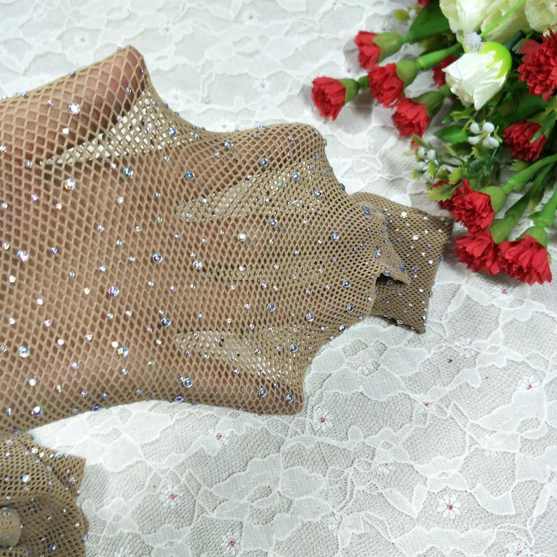 Shiny Diamond Sexy Hot Rhinestone Summer Fishnet Pantyhose For Women ...