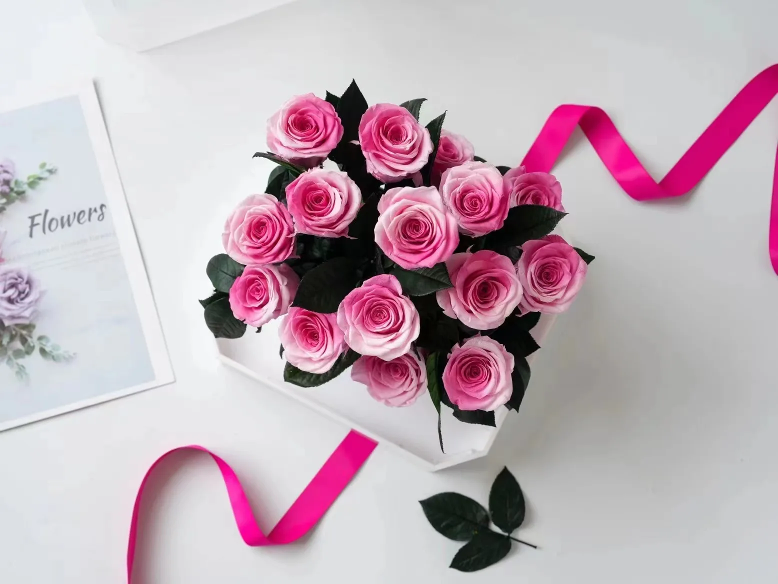 Mothers Gift Acrylic Real Natural Everlasting Immortal Flowers Dried ...