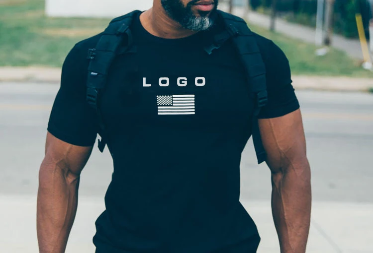 Custom Men Shirt Gym Wear Compression Tee Shirt Homme Coton Gym Tops ...