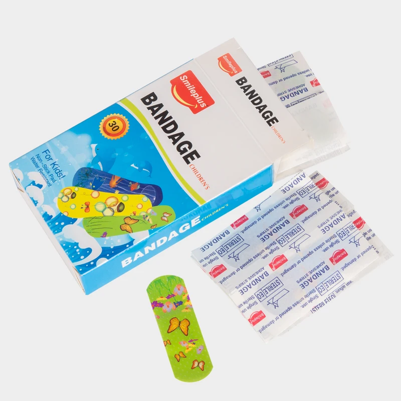 Custom Printed Finger Bandage Cartoon Bandaid for Kids First Aid Kits ...
