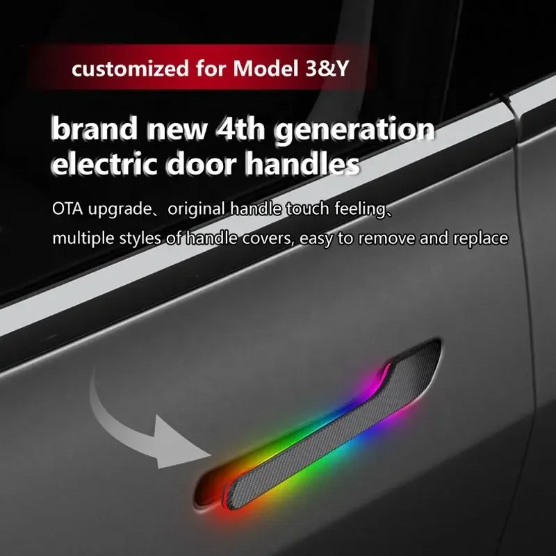 2023 Tesla Model Y Model 3 Smart Electric Door Handle White Blue Orange ...