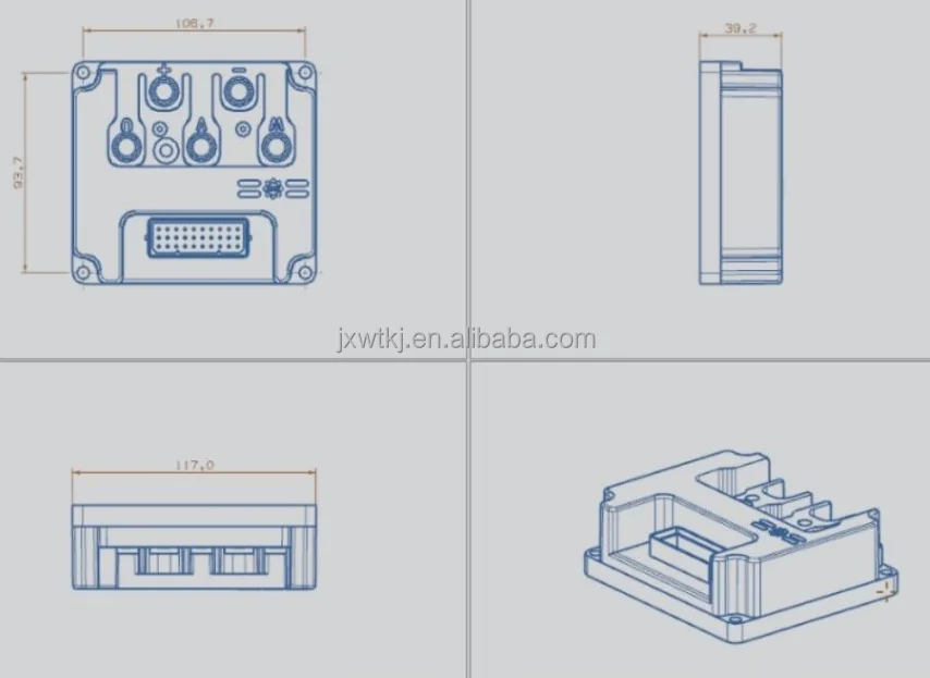 Fardriver 48V-72V 50A FOC Sine Wave Motor Controller for E-scooters