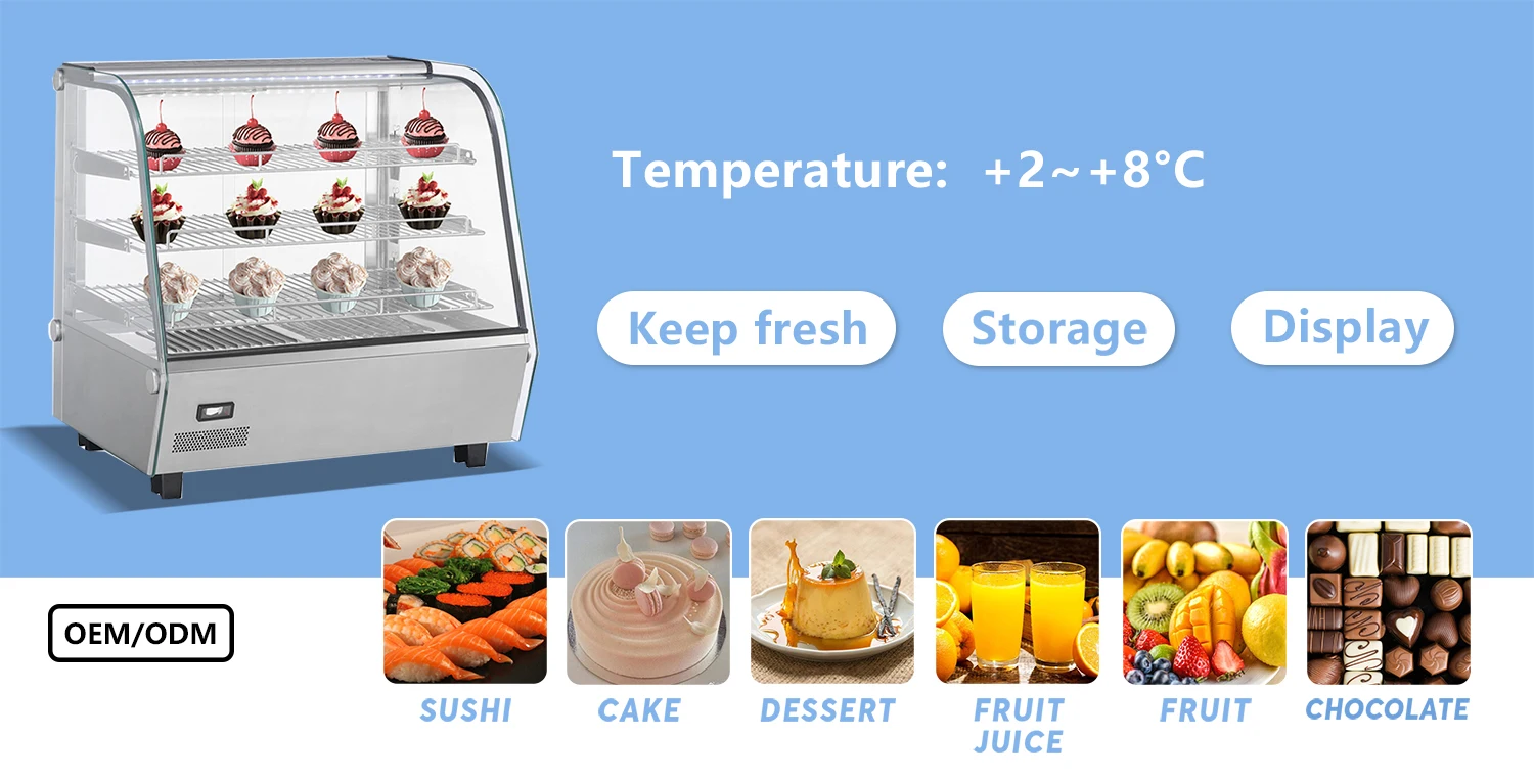 Mini Cake Display Fridge - Bakery Showcase Table Top Chiller