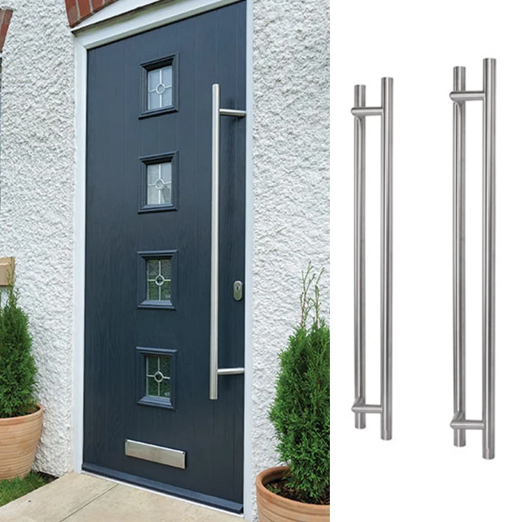 Modern Long Pull Handle Offset Doors Stainless Steel Glass Door Pull ...