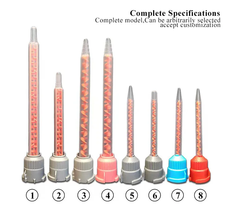 MB05-16L Red Quadro Disposable Mixer Tube for Polypropylene Glue MMA