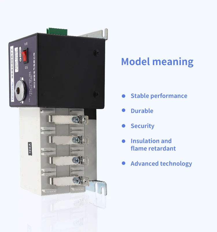 Three Phase Automatic Transfer Switch Ats 100a/160a/250a/630a/1600a ...