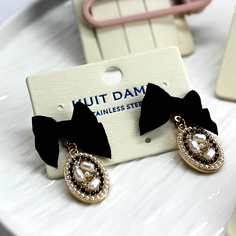 Custom Blue Hot Stamping LOGO Jewelry Card Earring/Necklace/Bracelace ...