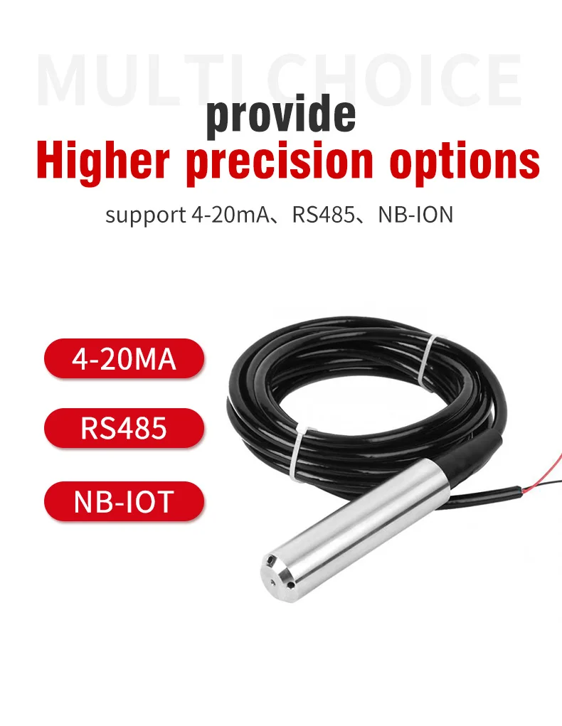 4-20ma Liquid Level Transmitter Tank Water Level Sensor Put In Water ...