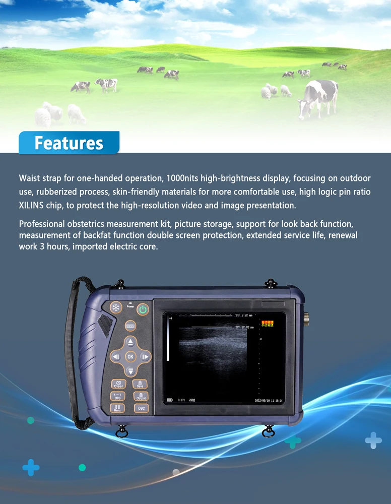 Portable Ultrasound Machine Veterinary Full-digital Ultrasound Scanner ...