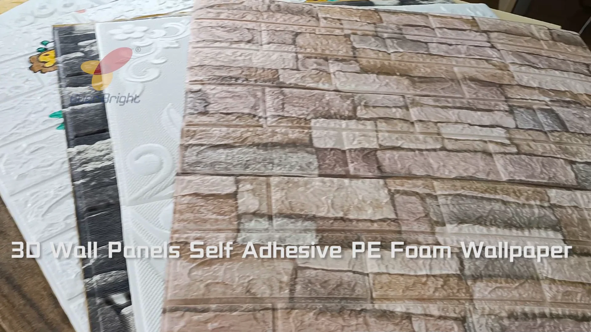 Modern Design 3d Wall Sticker Foam Self Adhesive Wall Paper 3d Soft ...