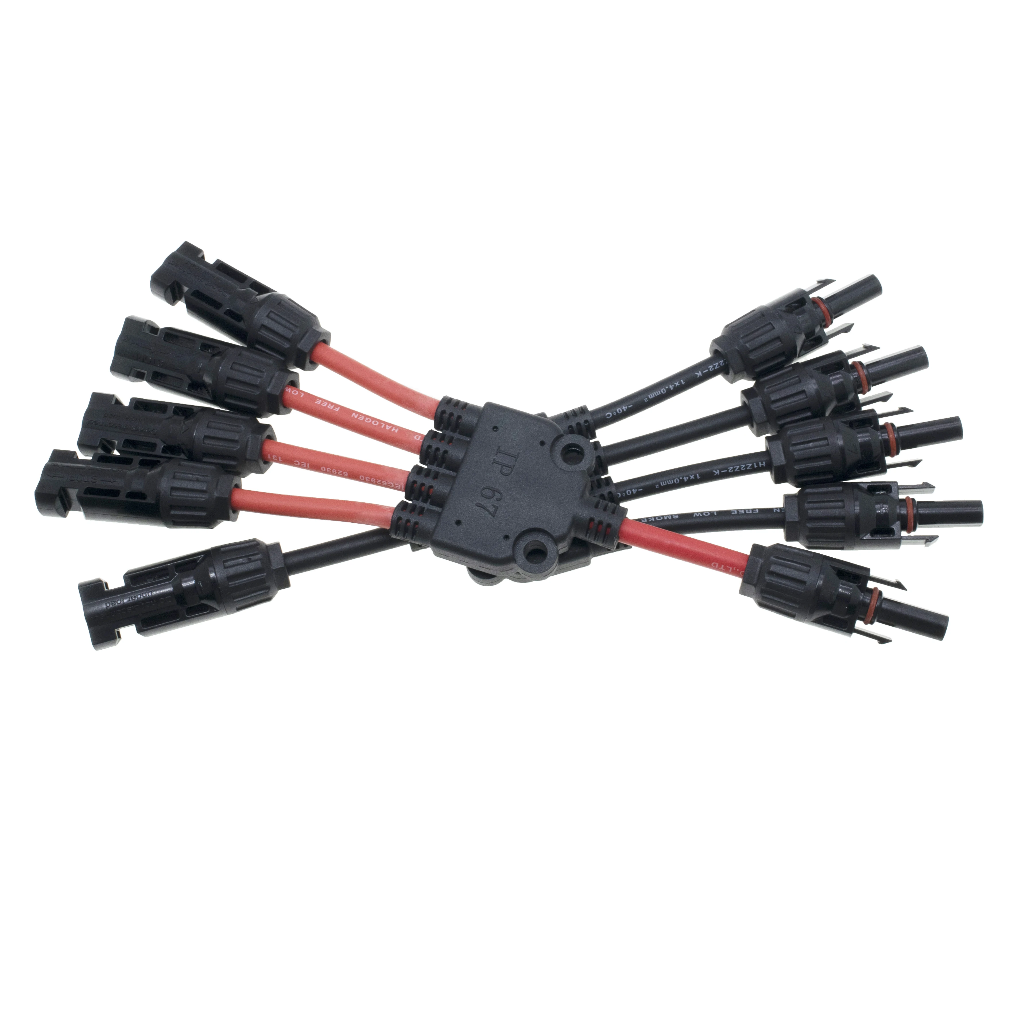 IP68 Photovoltaic Solar Connector Y Splitter Extension 30cm Y5 Branch ...