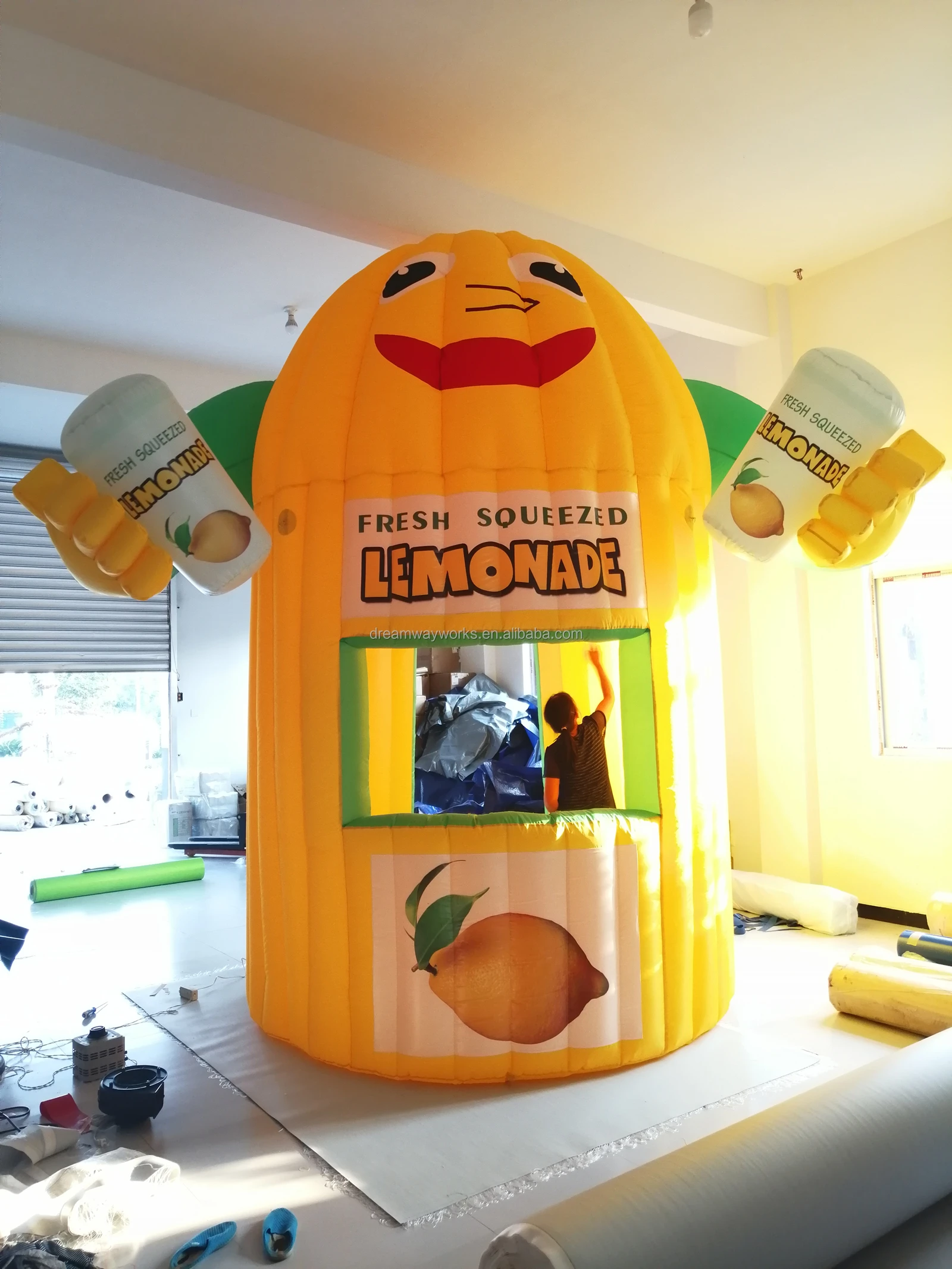 2023 Dreamway Show Display Inflatable Lemon Booth - Advertise with Fun