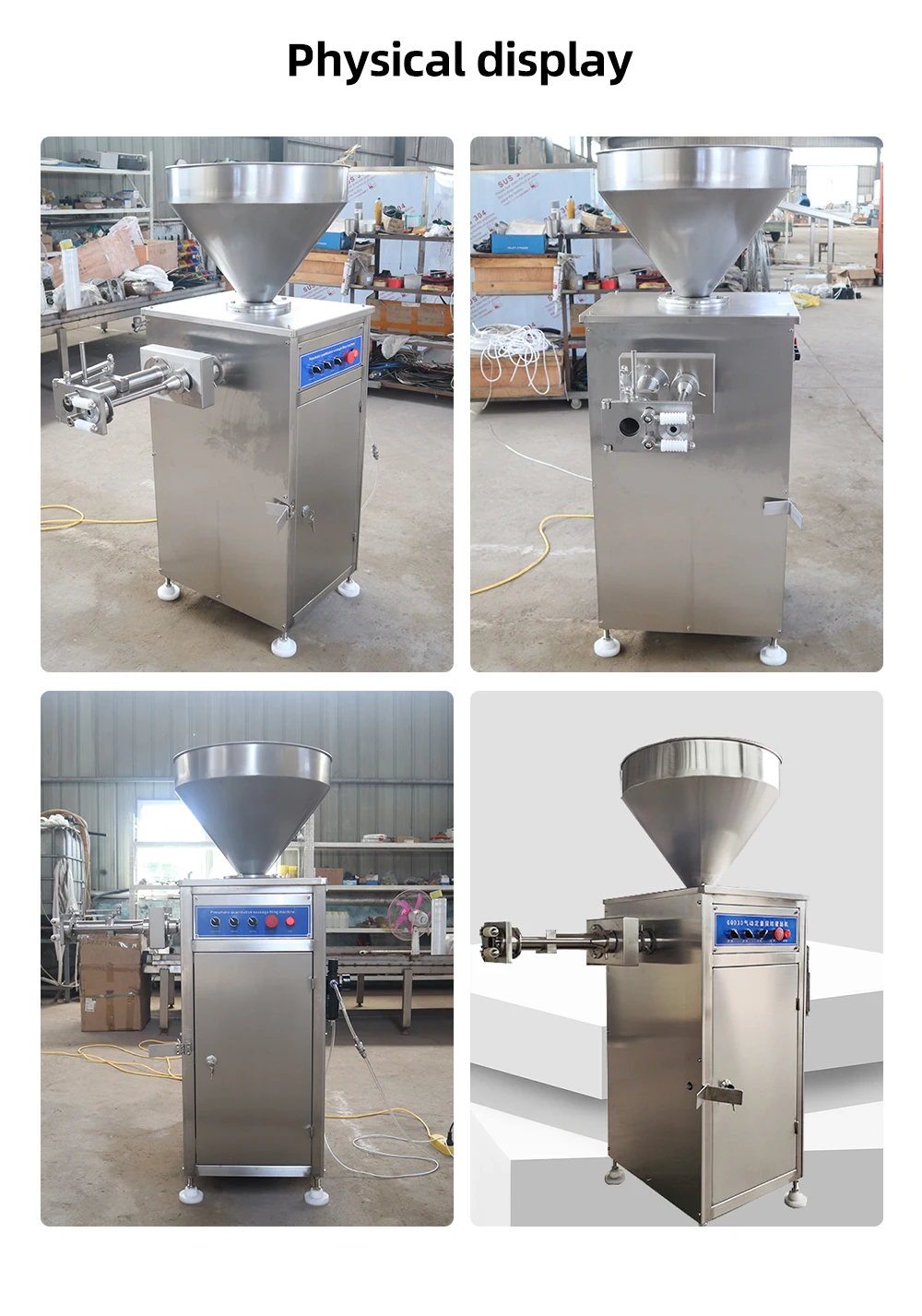 Sausage Fill Machine Continuous Industrial 15 Lb Sausage Stuffer Large ...