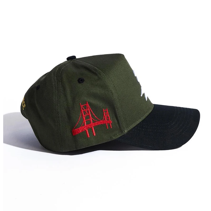 A Frame Cap Shaped Wholesale Cotton 5 Panel Embroidery New Snapback ...