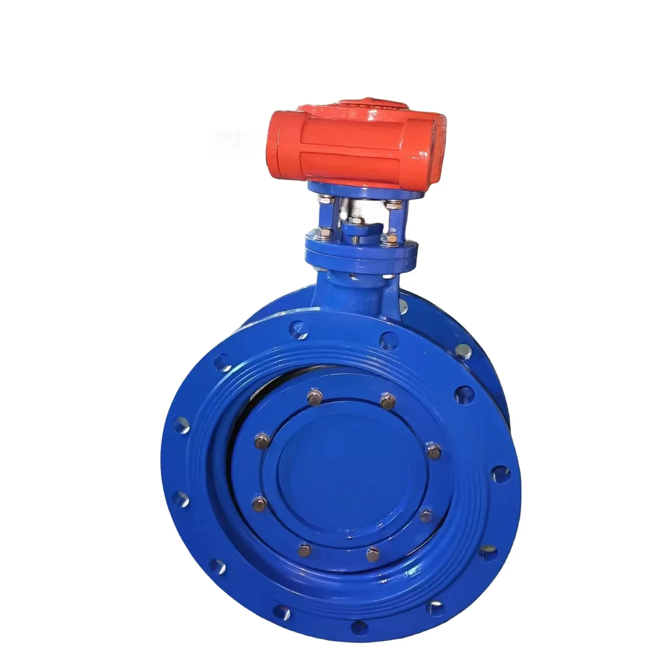 Dn800 Pn16 Pn25 Double Eccentric Flange Butterfly Valve,Ductile Iron ...