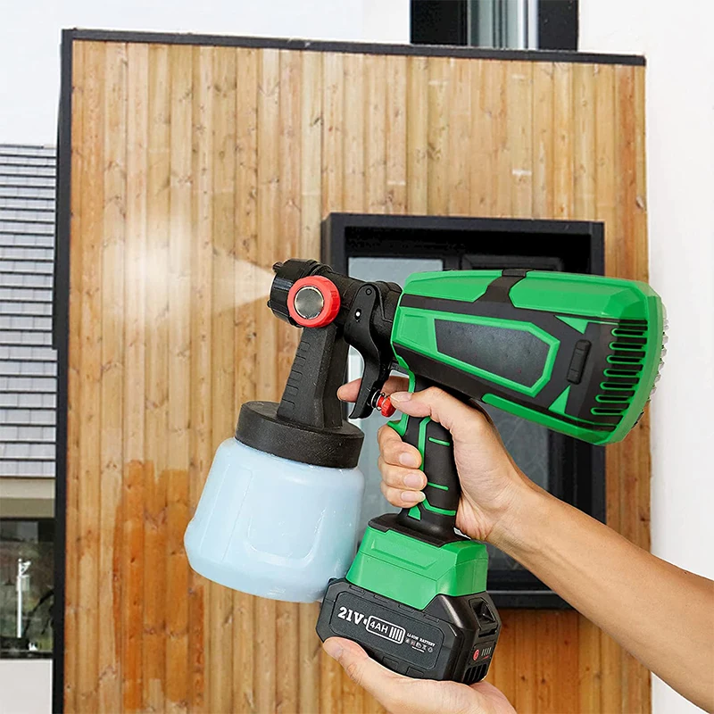21V 4.0ah Electric Paint Spray Gun - Multi Function & Portable