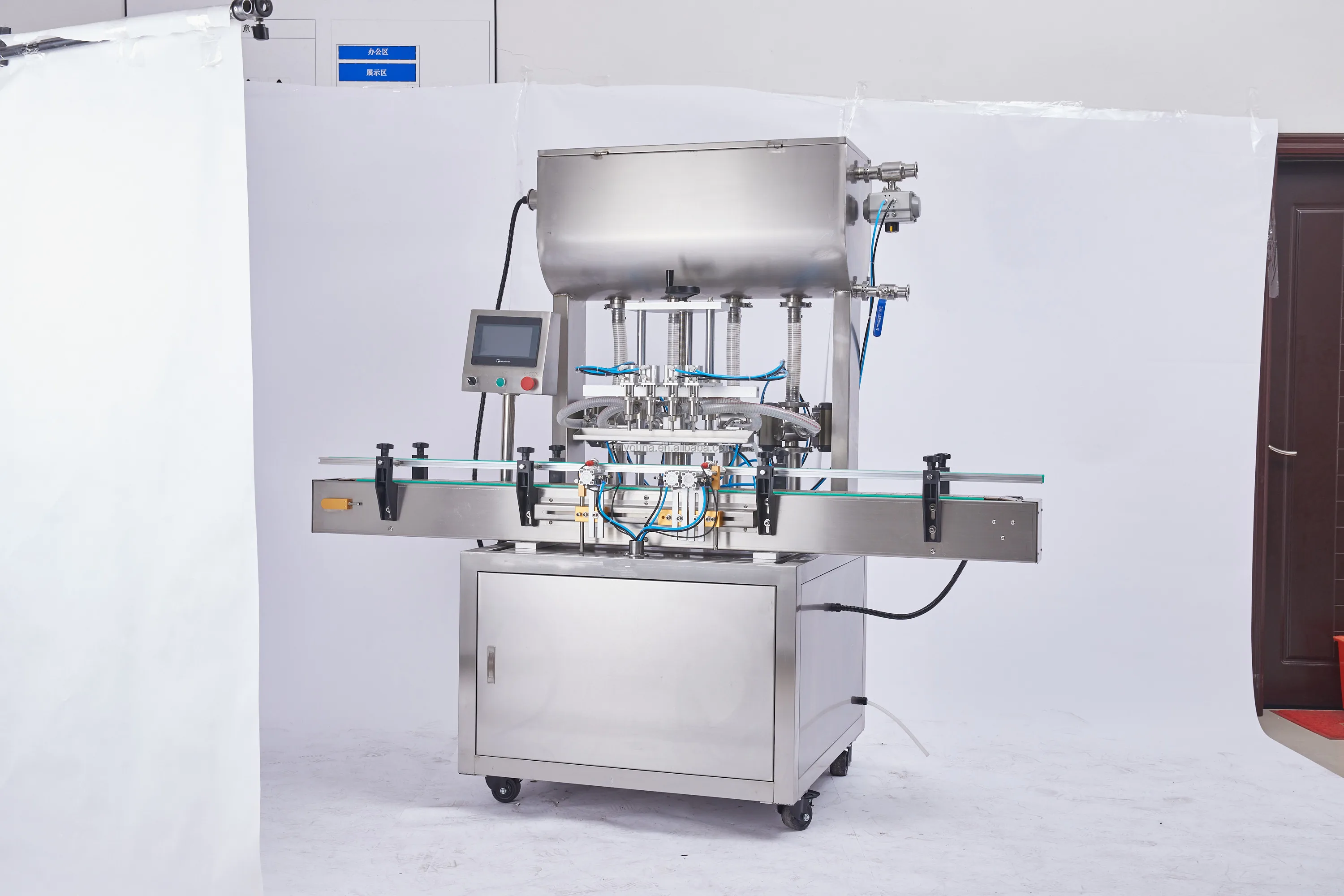 Automatic Cosmetic Cream Filling Machine with PLC Control