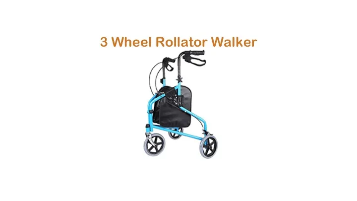 Tricycle Rollator With Shopping Bag,Height Adjsutble Aluminum Tricycle ...