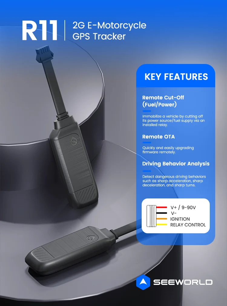 SEEWORLD Bicycle Tracker R11 - GPS Navigation & Anti-theft