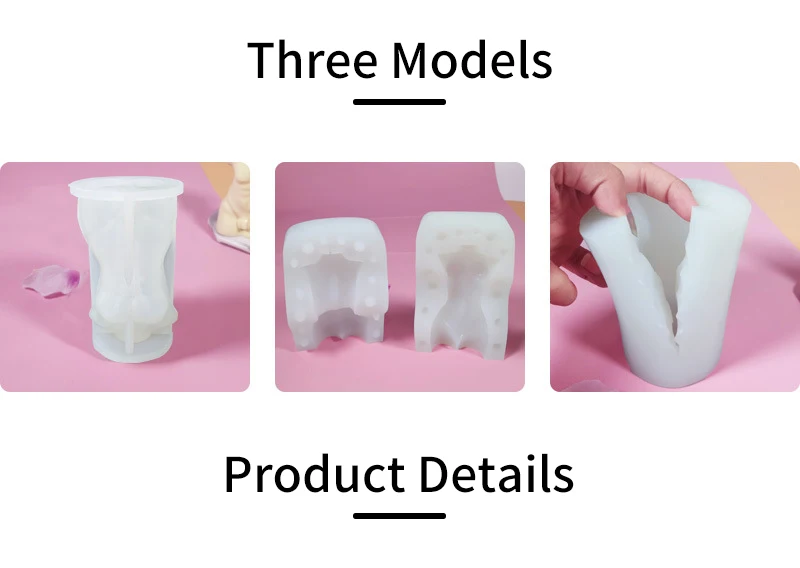 DIY 3D Silicone Body Mold for Candles - Curvy Female & Male Moulds for ...