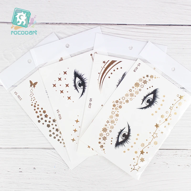 Design Custom Body Eye Face Freckle Metalli Tattoo Sticker Face ...