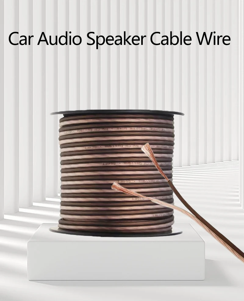 Speaker Cable Transparent 16 Gauge 14gauge 2 Core 2.5 Speaker Soft ...