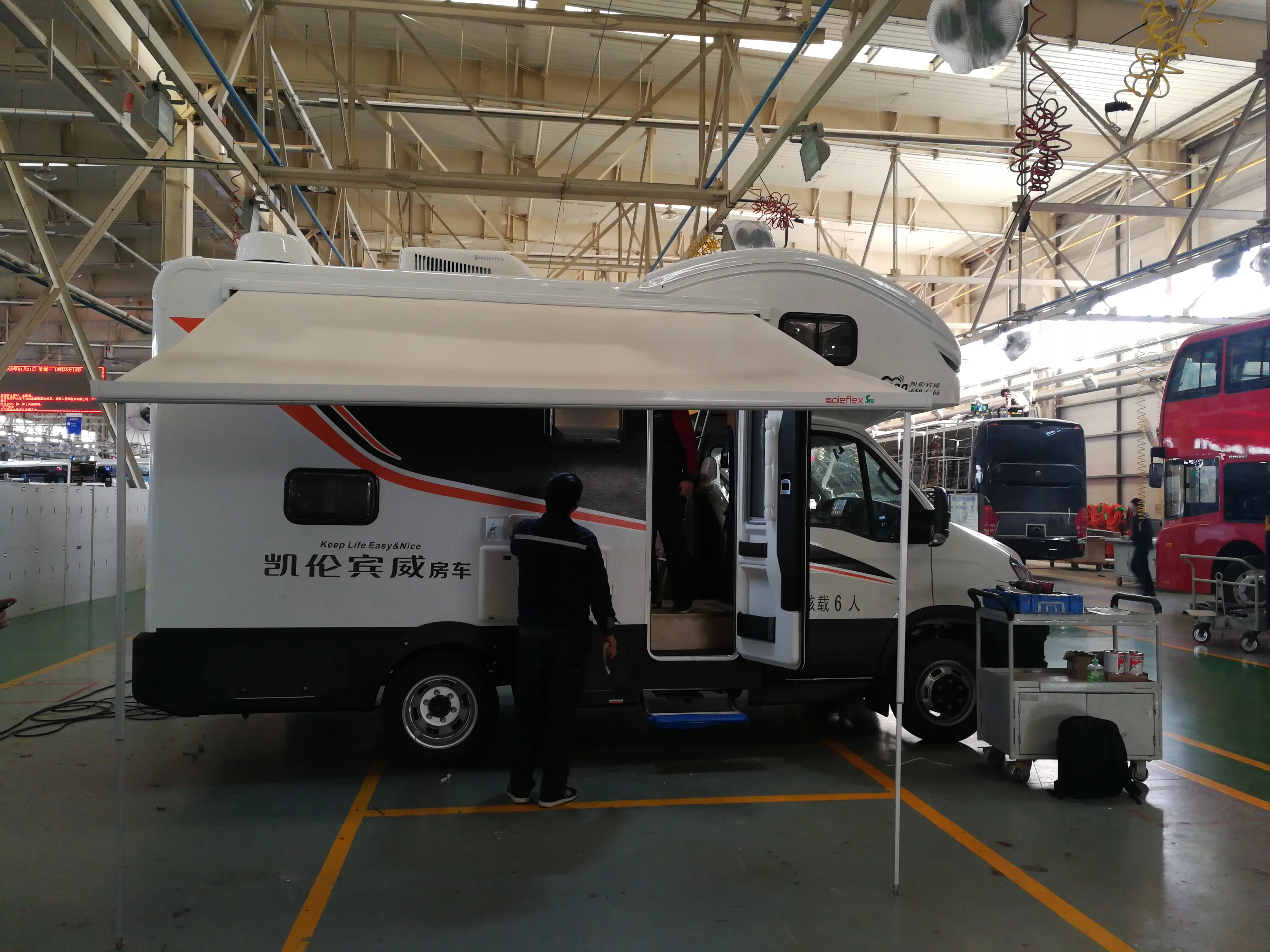 Soleflex S27 Vinyl PVC Folding Side Mounted RV Awning