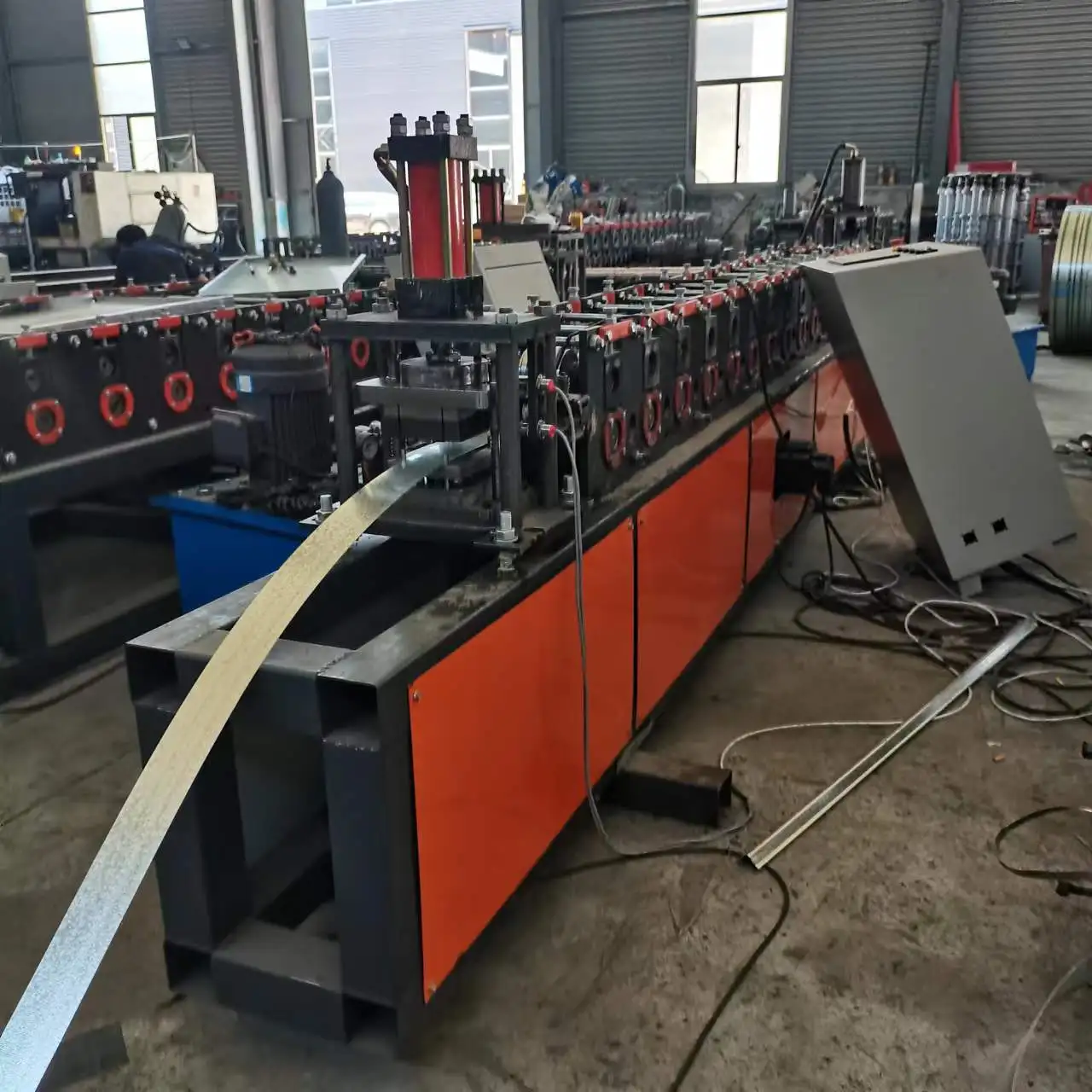 Warehouse Shelving Racking Beam Roll Forming Machine Storage Rack Roll ...