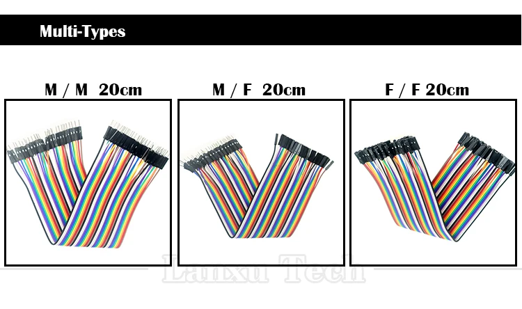 40 PIN Male Female to Male Female Dupont GPIO Cable for Arduino