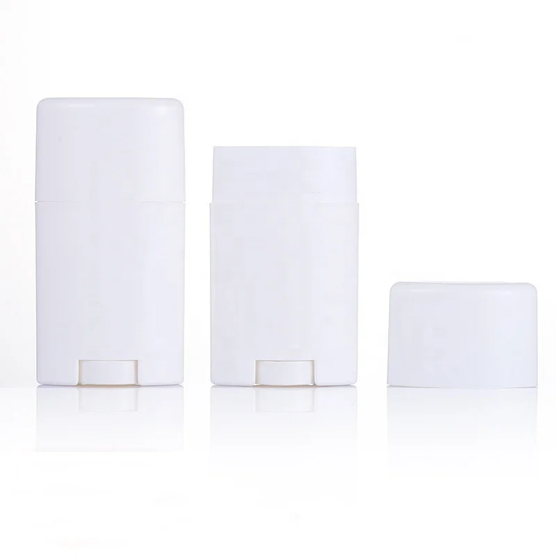 White Oval 50g Eco Friendly Plastic Pp Pcr Sunscreen Stick Tube Bottom ...