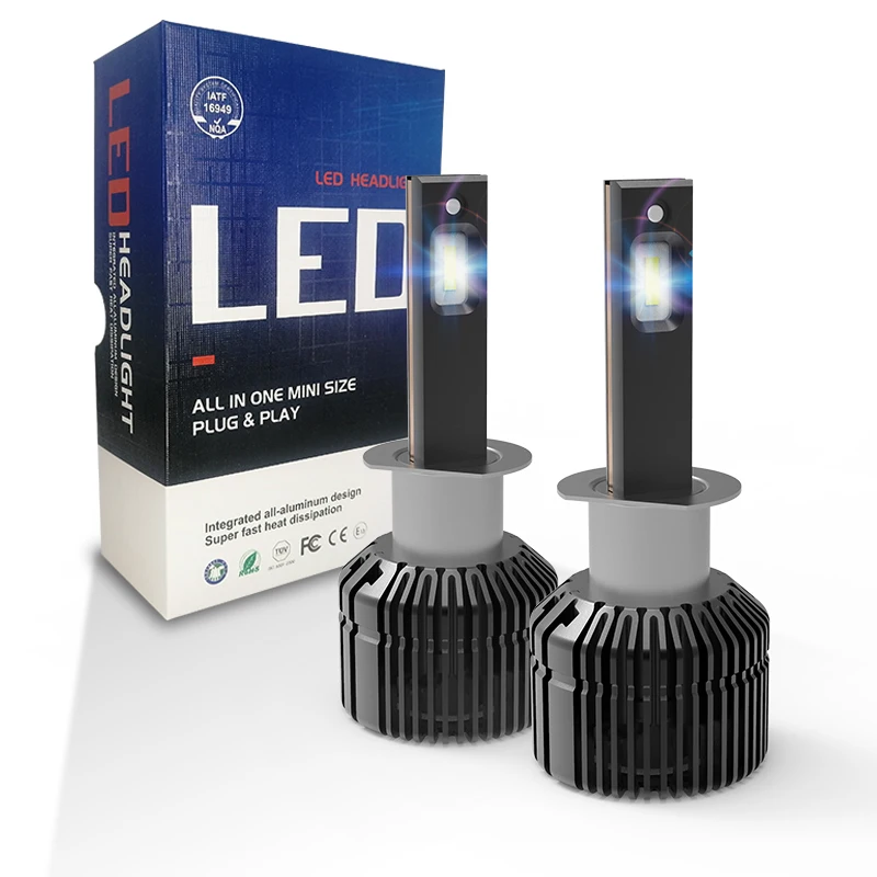Custom Turbo Led H7 H4 H3 H1 H8 Rgb Led 9005 9006 H4 H11 H7 5000k 6000k ...