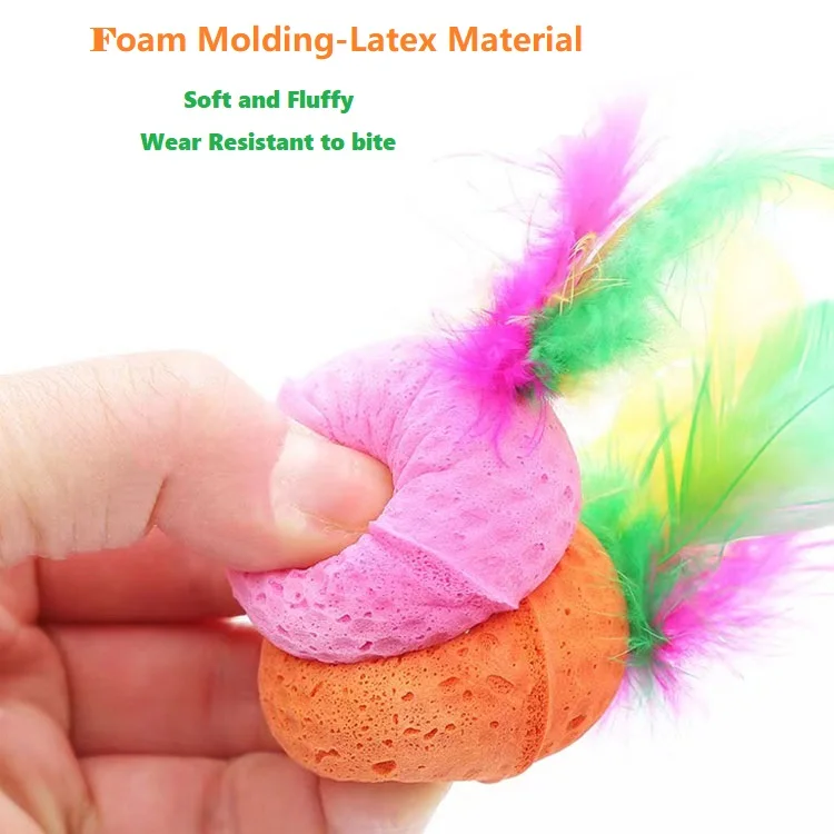 Factory Direct Supply Foam Latex Cat Toys Customized Colors Interactive ...