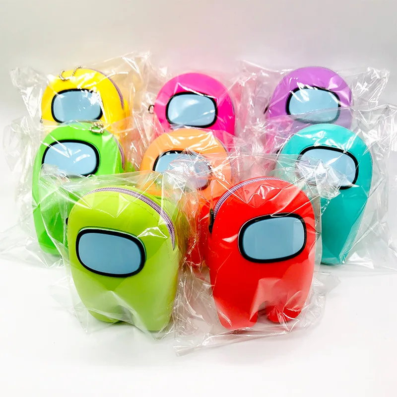 Customized Among Us Keychain Coin Purse Plush Toy Headset Bag - Buy ...